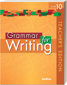 Grammar for Writing Grade 10 Teacher's Edition | R.O.C.K. Solid Home ...