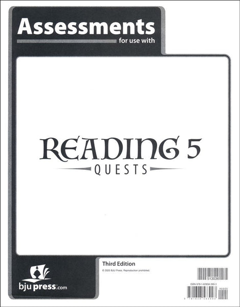 BJU Press Reading 5 Assessments (Tests), 3rd Edition | R.O.C.K. Solid ...