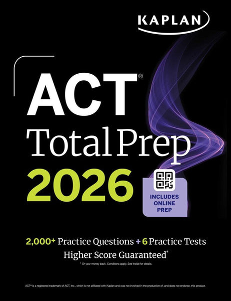 ACT Total Prep 2026: Includes 6 Full Length Tests, 2,000+ Practice ...