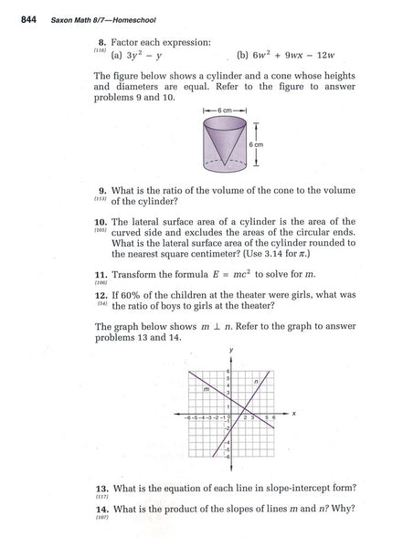 Saxon Math 87 Student Edition, 3rd Edition | R.O.C.K. Solid Home School ...