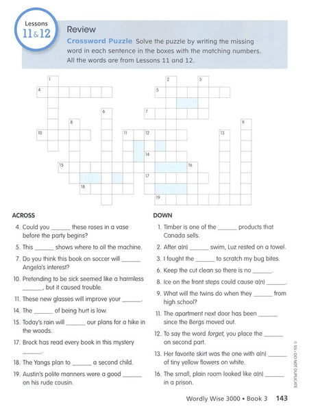 Wordly Wise 3000 Grade 3 Student Book, 4th Edition | R.O.C.K. Solid ...