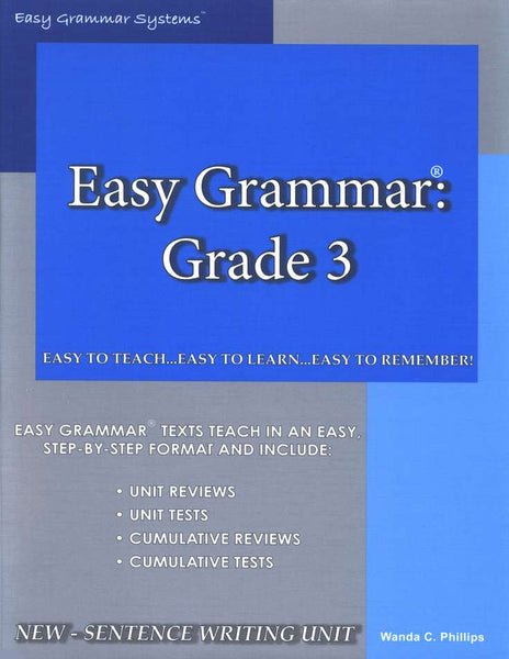 Easy Grammar Grade 3 Teacher Edition | R.O.C.K. Solid Home School Books