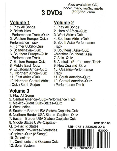 Geography Songs DVD | R.O.C.K. Solid Home School Books
