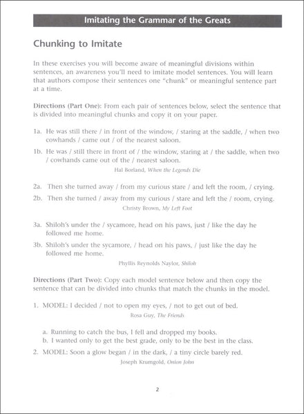 Imitating The Grammar Of The Greats Answer Key Best Sale ...