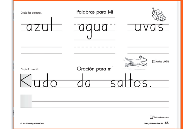 Letras y números para mí (Letters and Numbers for Me 2022 Student ...