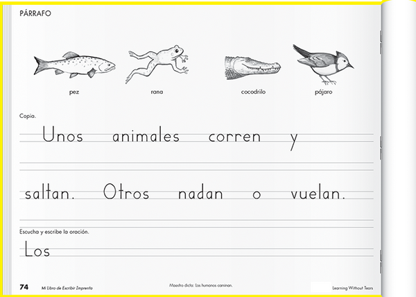 Mi Libro de Escribir Imprenta (My Printing Book 2022 Student Workbook ...