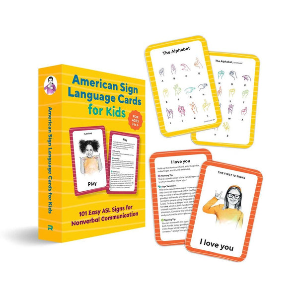 American Sign Language Cards for Kids: 101 Easy ASL Signs for Nonverbal ...
