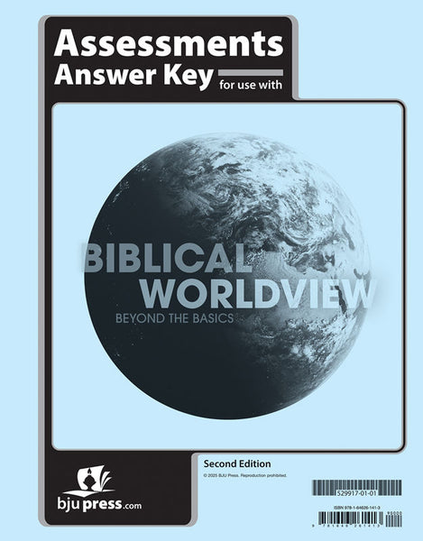 BJU Press Biblical Worldview: Beyond the Basics Bible 11 Assessments ...