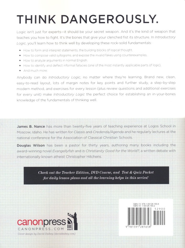 Introductory Logic: The Fundamentals of Thinking Well Student Edition ...