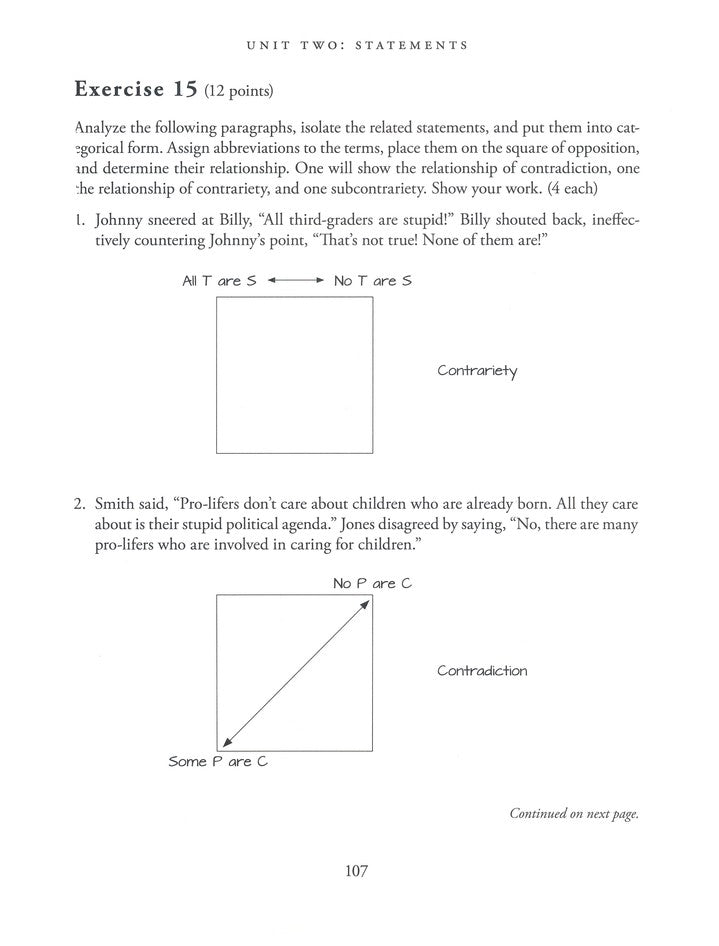 Introductory Logic: The Fundamentals of Thinking Well Teacher's Edition ...