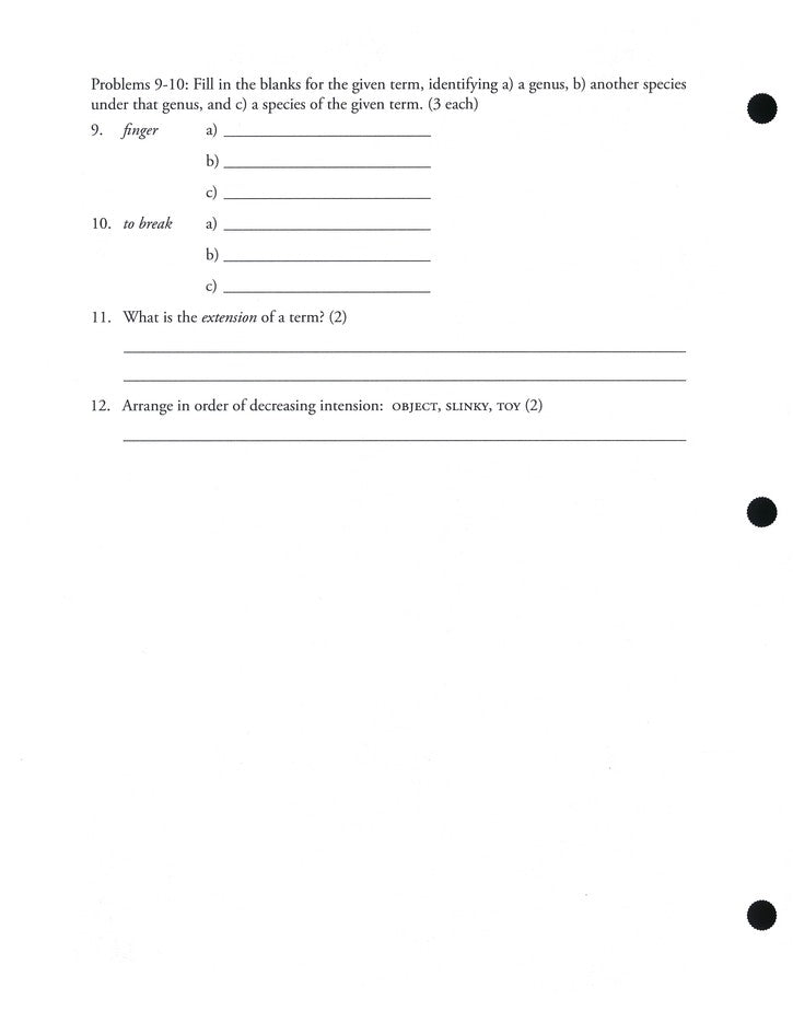 Introductory Logic: The Fundamentals of Thinking Well Test & Quiz ...