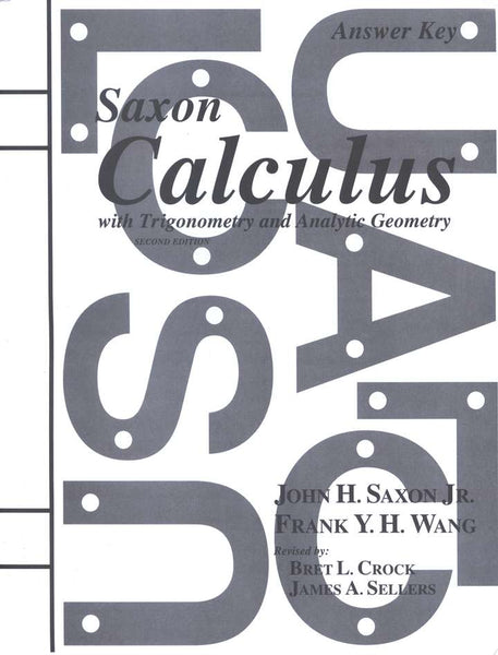 Saxon Math Calculus Kit, 2nd Edition | R.O.C.K. Solid Home School Books