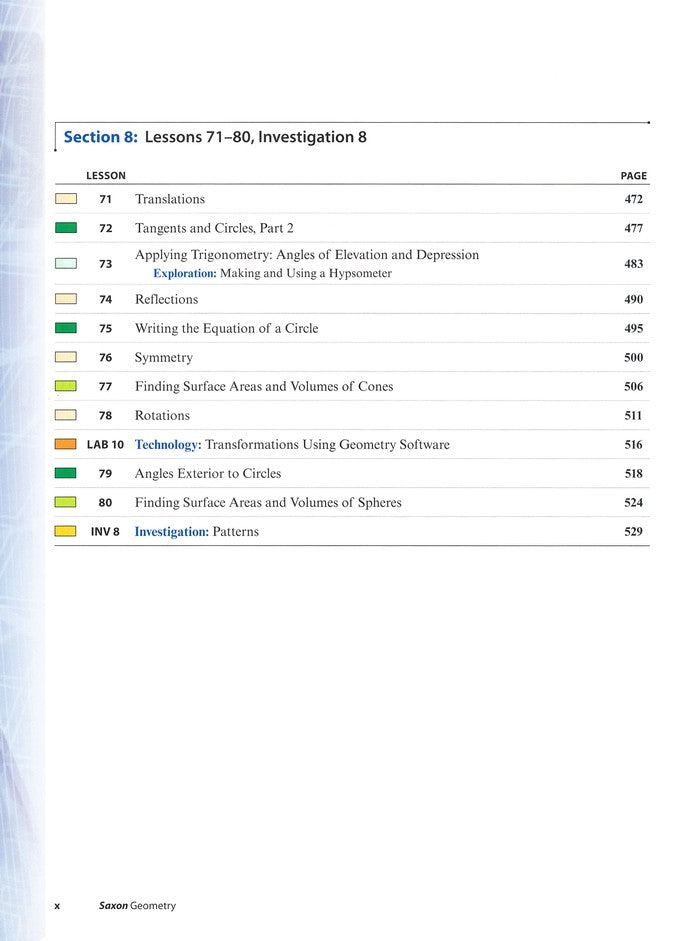 Saxon Math Geometry Homeschool Kit with Solutions Manual | R.O.C.K ...