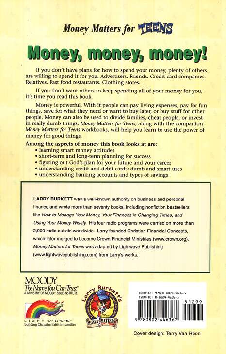 Money Matters for Teens | R.O.C.K. Solid Home School Books