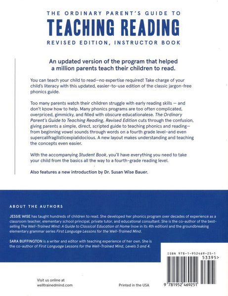 The Ordinary Parent's Guide to Teaching Reading Instructor Book ...