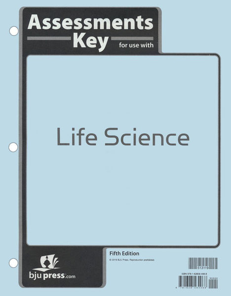 BJU Press Life Science Assessments Answer Key, 5th Edition (Tests ...