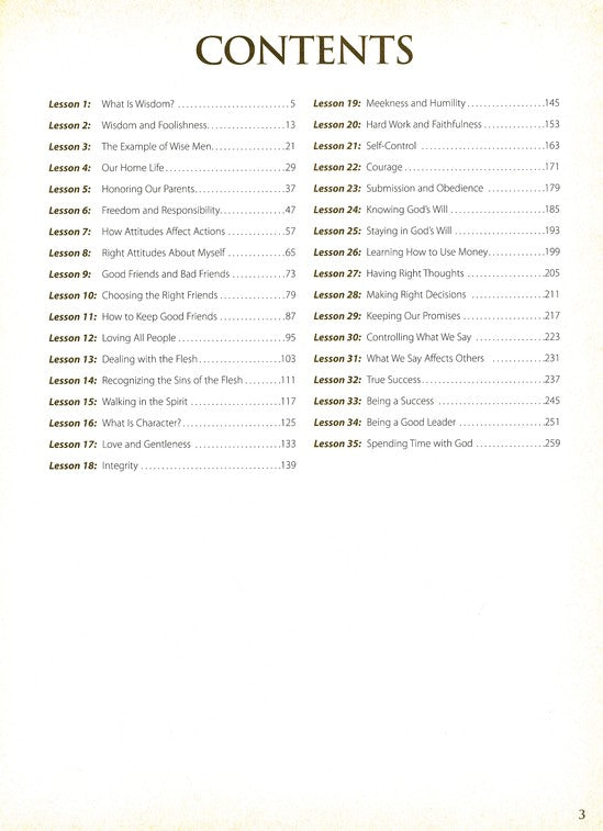 Wise Up: Wisdom in Proverbs Student Manual (Grades 6-8) | R.O.C.K ...