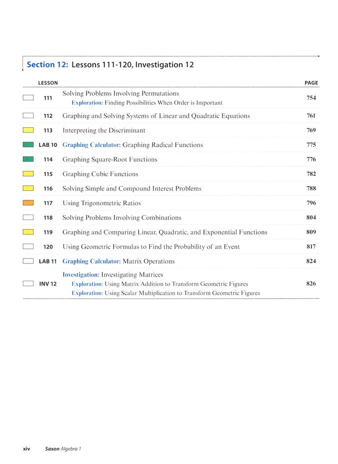 Saxon Math Algebra 1 Kit, 4th Edition | R.O.C.K. Solid Home School Books