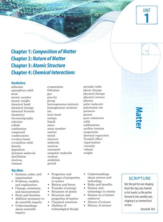 Physical Science Student Textbook (Purposeful Design) | R.O.C.K. Solid ...