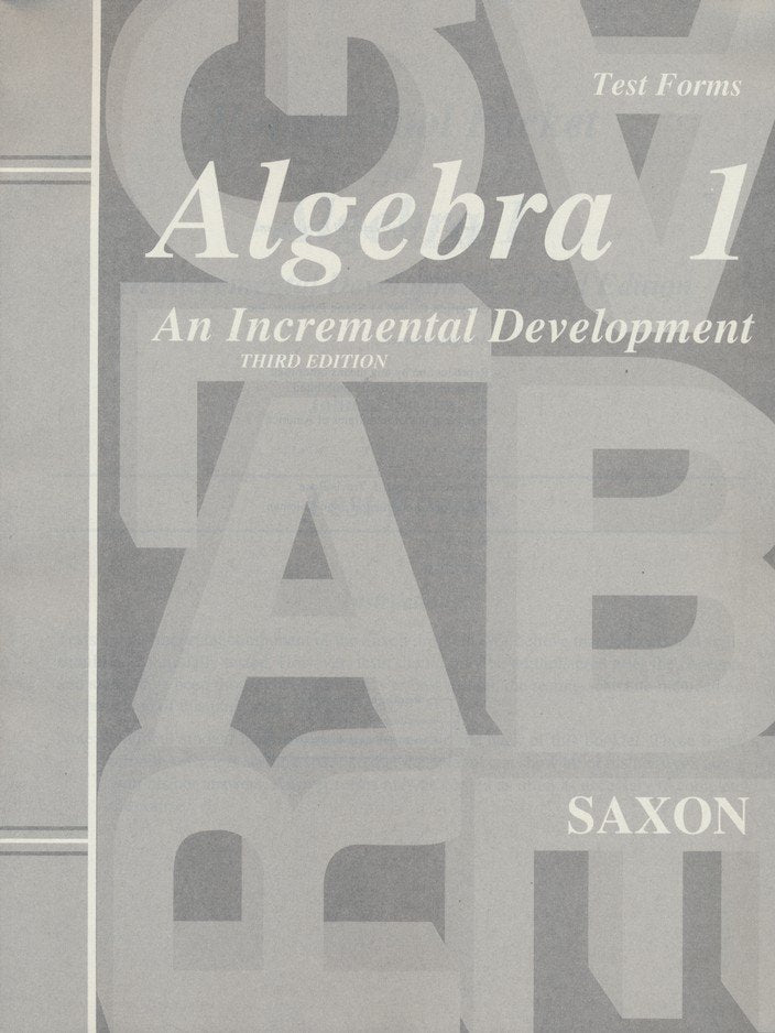 Saxon Math Algebra 1 Kit, 3rd Edition | R.O.C.K. Solid Home School Books