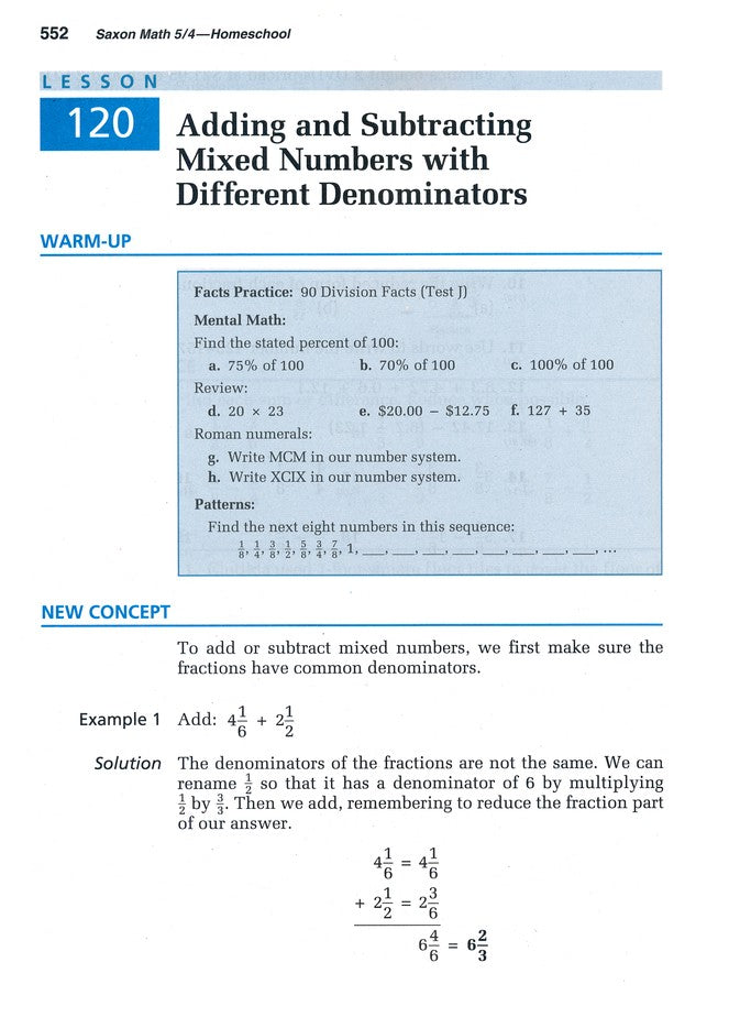Saxon Math 54 Student Edition, 3rd Edition | R.O.C.K. Solid Home School ...