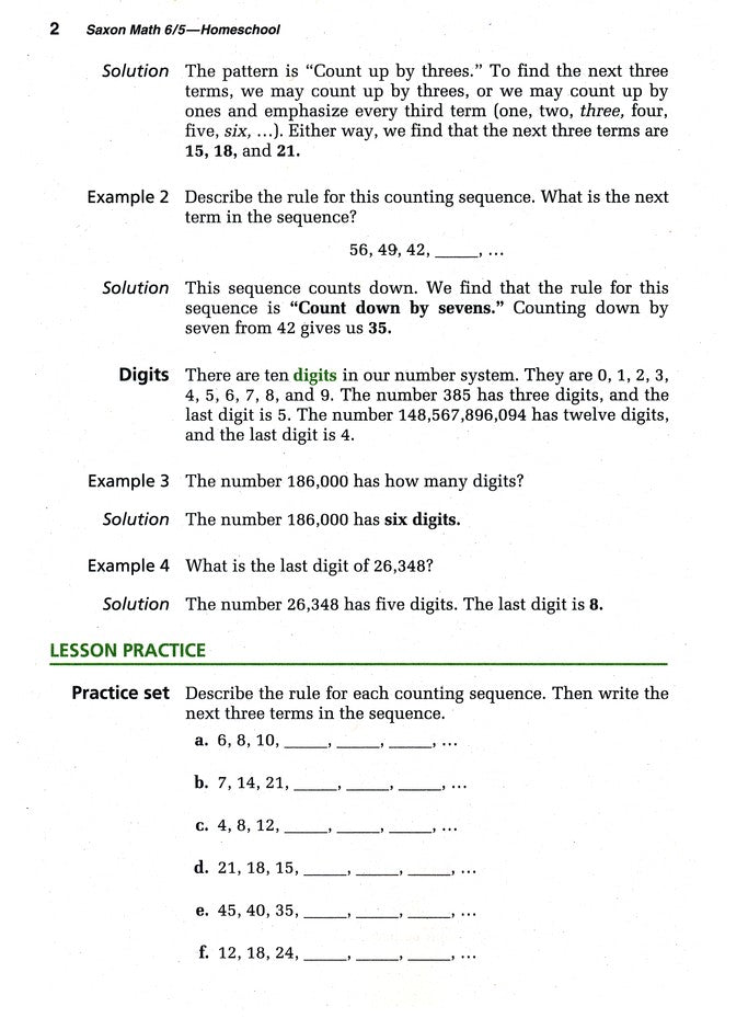 Saxon Math 65 Student Edition, 3rd Edition | R.O.C.K. Solid Home School ...
