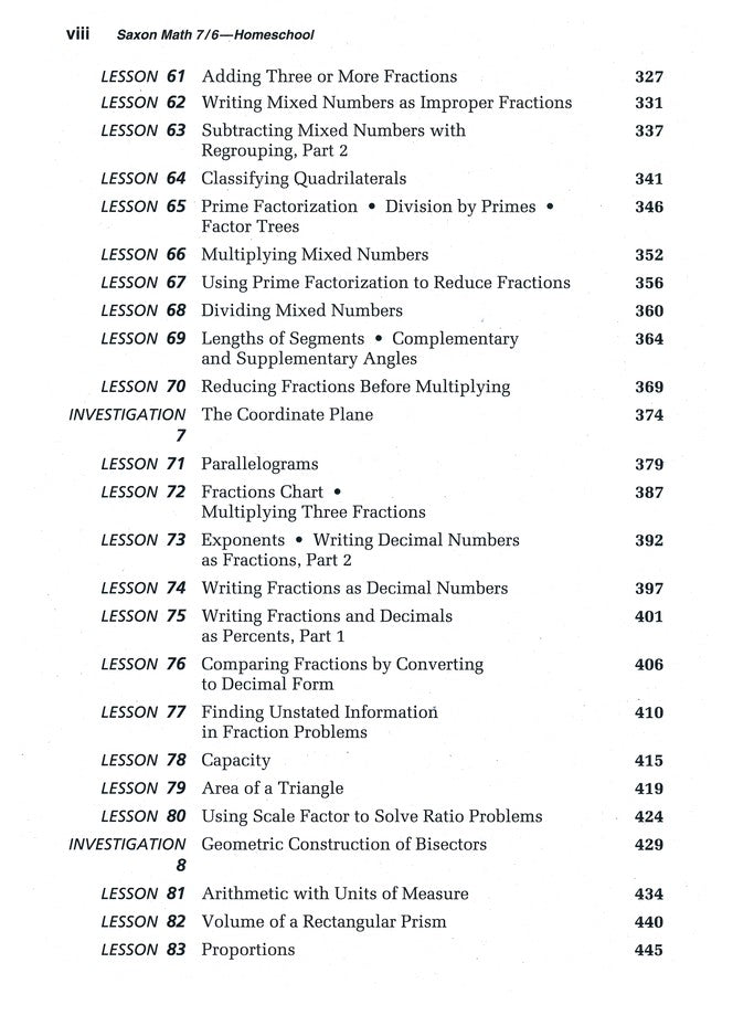 Saxon Math 76 Student Edition, 4th Edition | R.O.C.K. Solid Home School ...