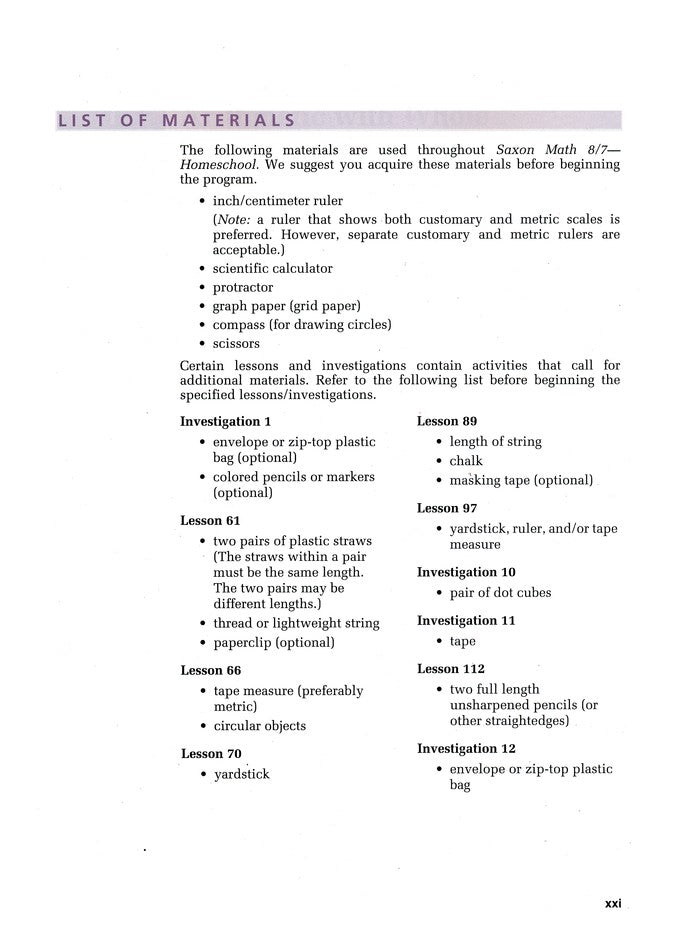 Saxon Math 87 Student Edition, 3rd Edition | R.O.C.K. Solid Home School ...