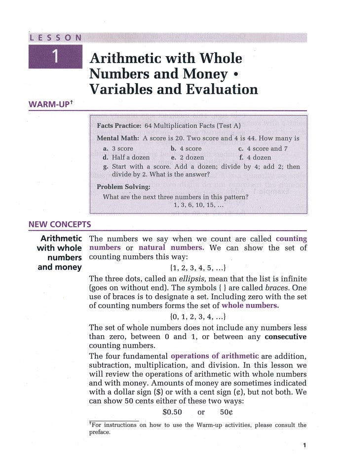 Saxon Math 87 Student Edition, 3rd Edition | R.O.C.K. Solid Home School ...