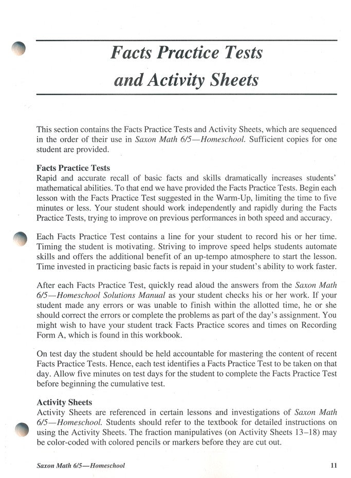 Saxon Math 65 Tests and Worksheets, 3rd Edition | R.O.C.K. Solid Home ...