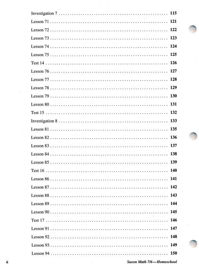 Saxon Math 76 Tests and Worksheets, 4th Edition | R.O.C.K. Solid Home ...