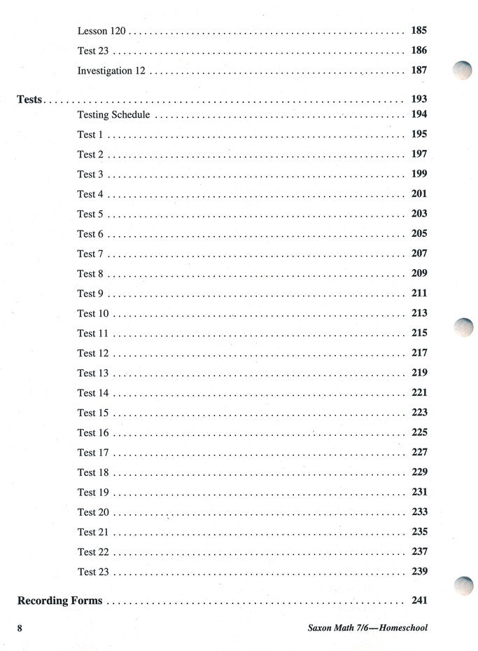 Saxon Math 76 Tests and Worksheets, 4th Edition | R.O.C.K. Solid Home ...