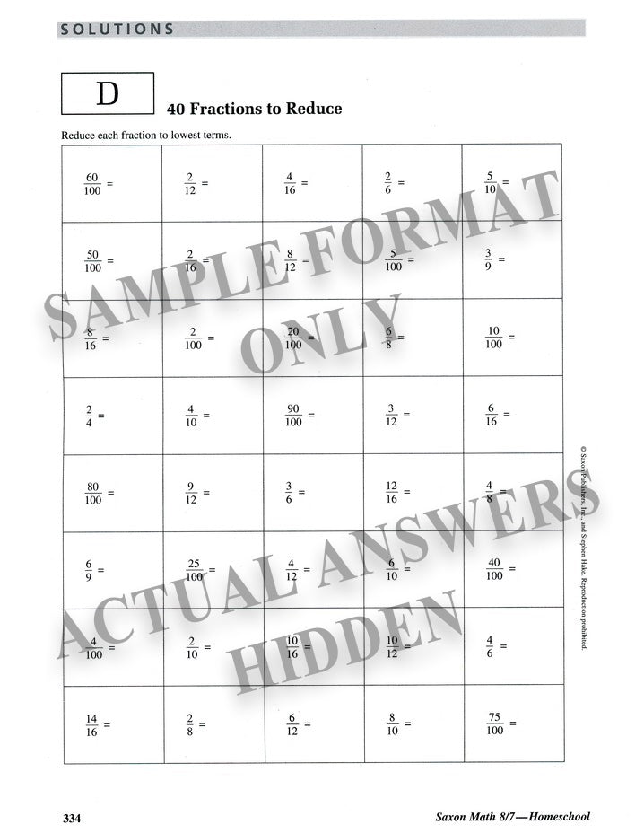 Saxon Math 87 Solutions Manual, 3rd Edition– R.O.C.K. Solid Home School ...
