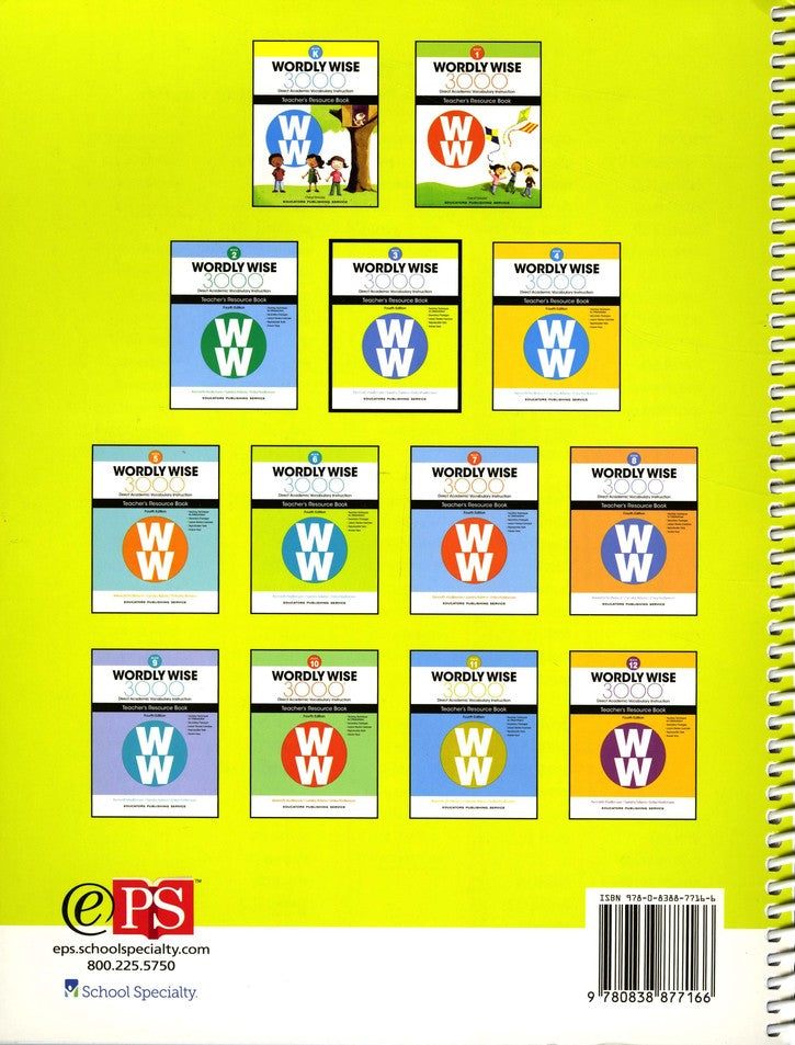 Wordly Wise 3000 Grade 3 Teacher Resource Book, 4th Edition | R.O.C.K ...