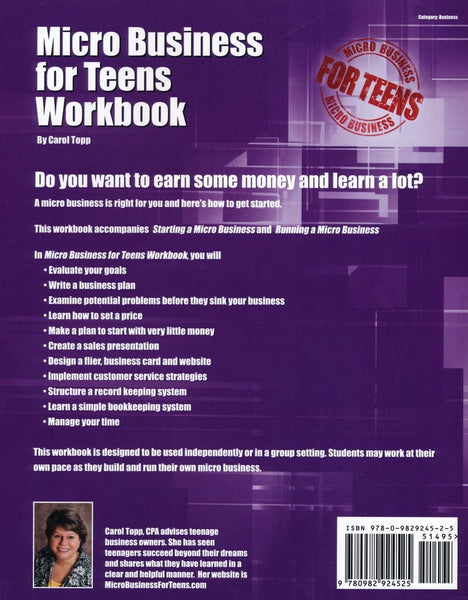 Micro Business for Teens Workbook | R.O.C.K. Solid Home School Books