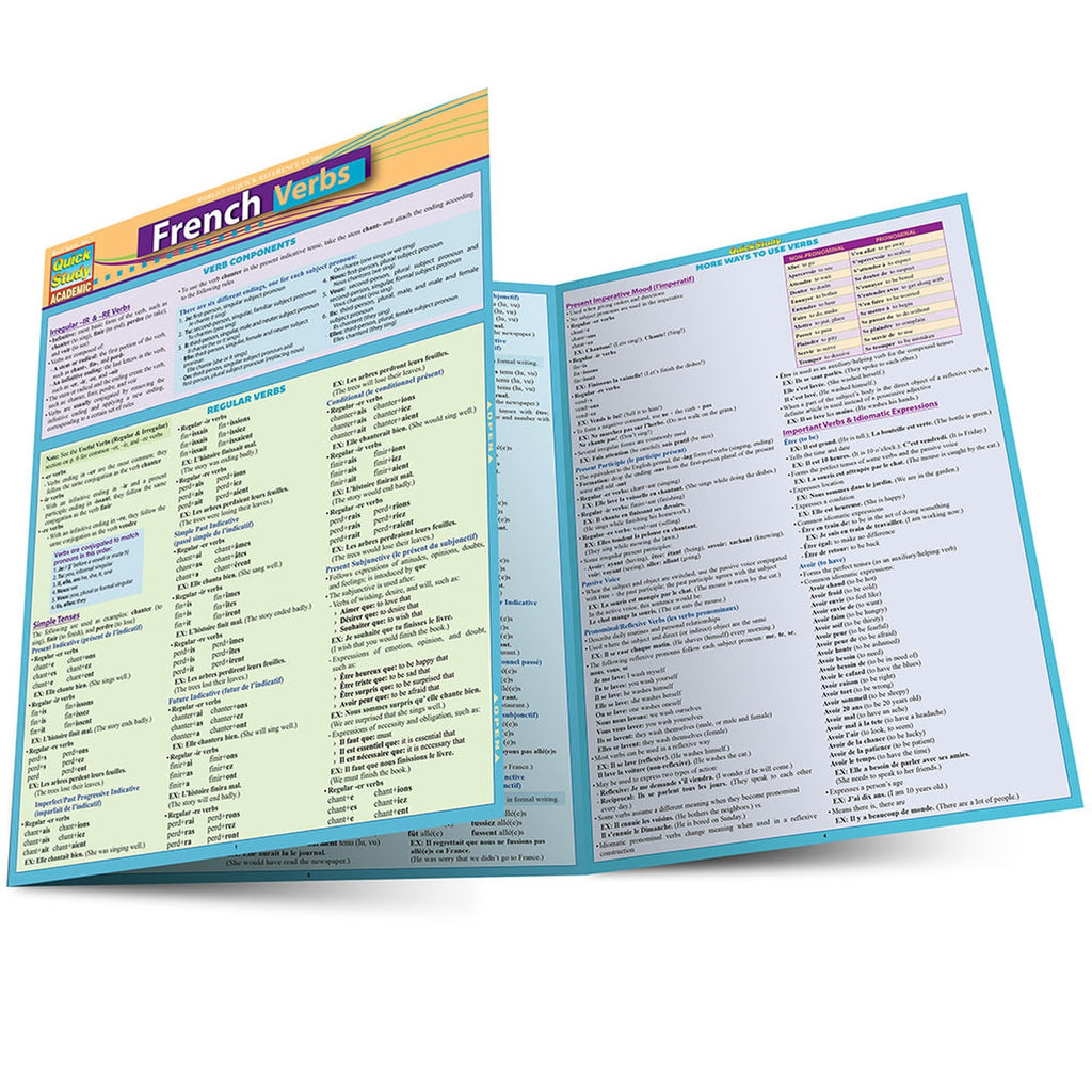 Quick Study French Verbs– R.O.C.K. Solid Home School Books