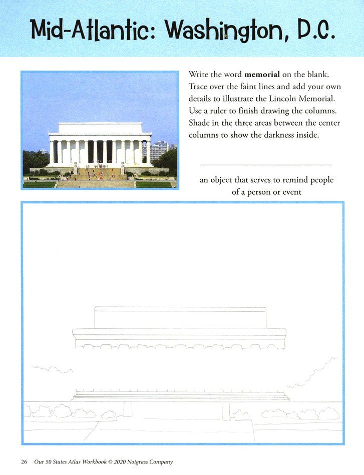 Our 50 States Atlas Workbook | R.O.C.K. Solid Home School Books