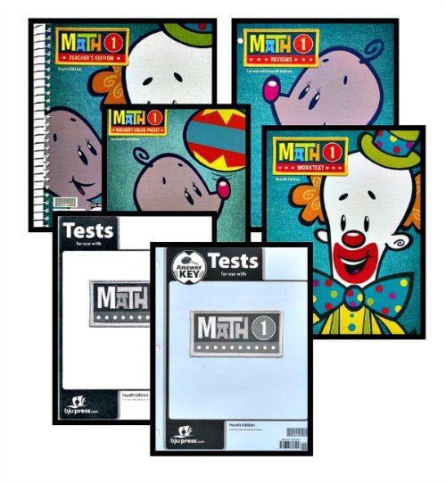 BJU Press Math 1 Home School Kit, 4th Edition | R.O.C.K. Solid Home ...