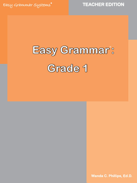 Easy Grammar Grade 1 Teacher Edition | R.O.C.K. Solid Home School Books